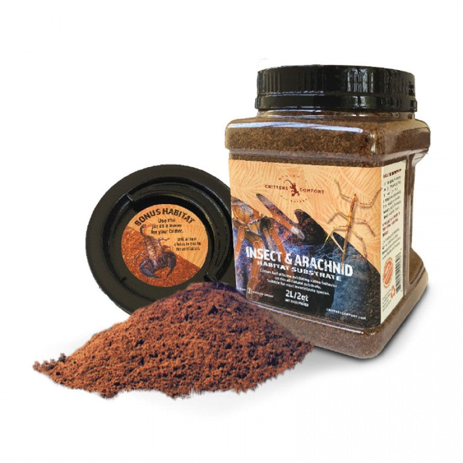 CRITTERS COMFORT INSECT AND ARACHNID HABITAT SUBSTRATE 2L ...