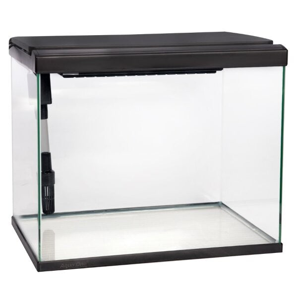 AQUA ONE LIFESTYLE CLASSIC 40 COMPLETE GLASS AQUARIUM 45CM 40L SATIN B ...