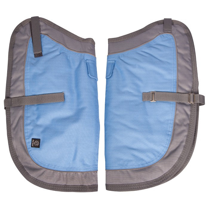 PET ONE DOG COAT NIGHTWALKER 40CM WEATHER PROOF REFLECTIVE SILVER BLUE ...