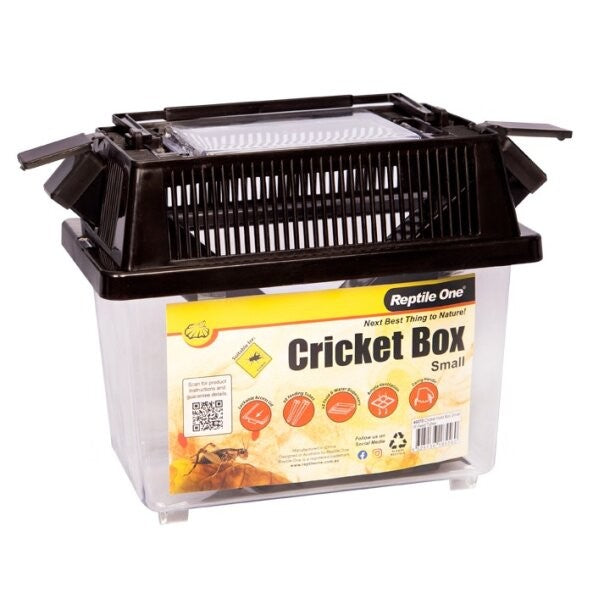 REPTILE ONE CRICKET HOLD BOX SMALL WITH FEED TUBES – Campbelltown Pet ...